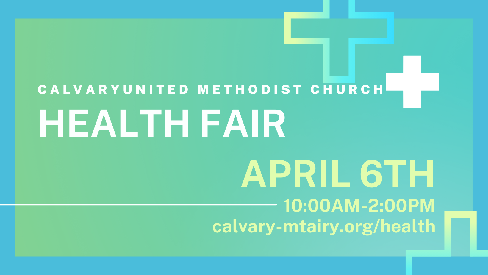 HEALTH - Calvary UMC Mount Airy